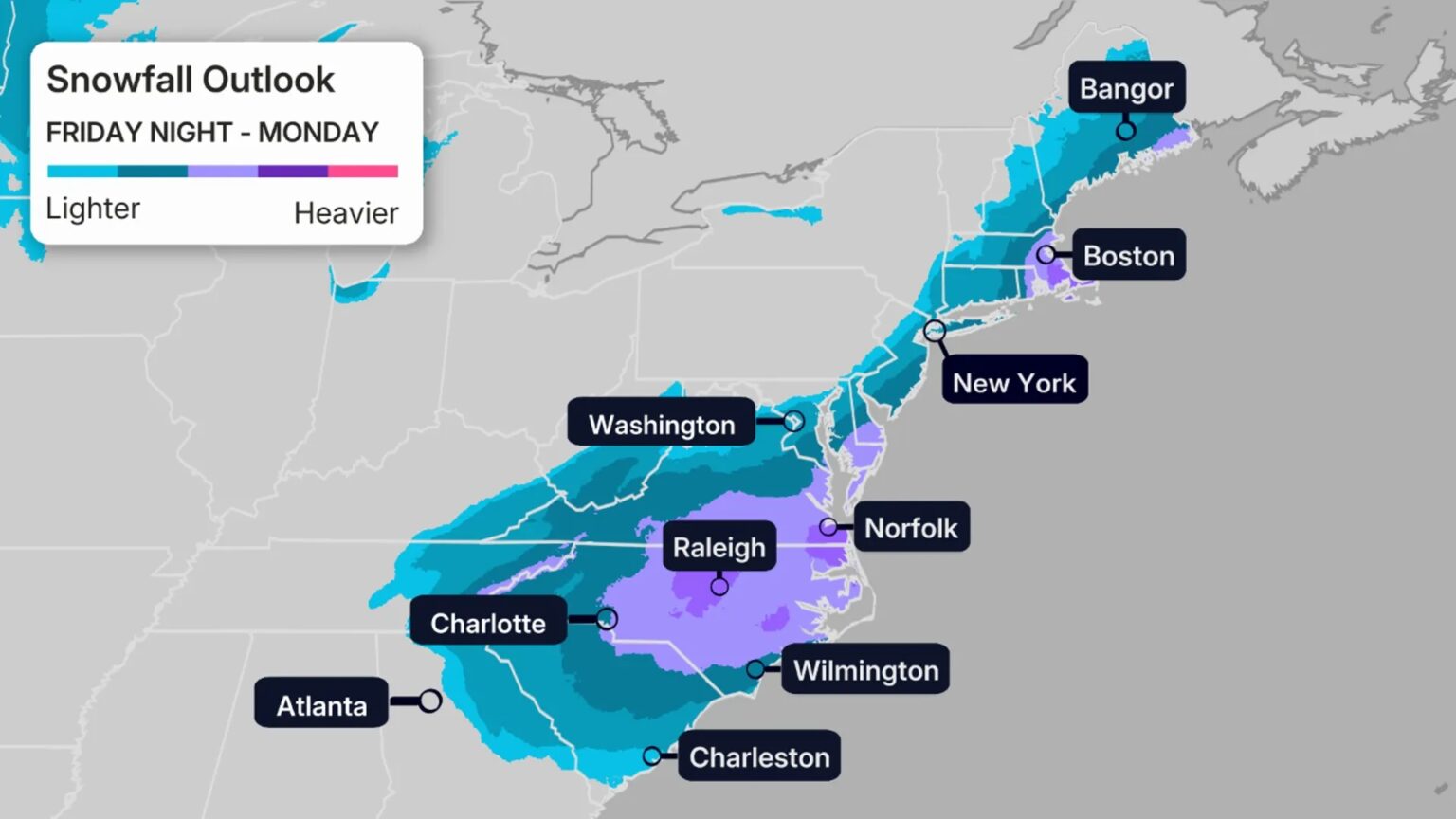 East Coast Nor’easter Winter Storm Forecast Update - Mooresville Now